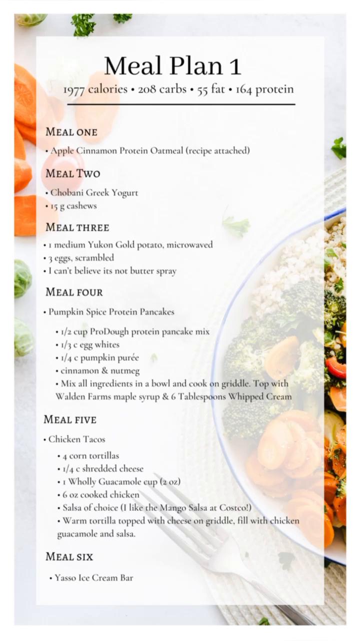 Playbook - Amy Williams - Meal Plan 5 1654 Calories
