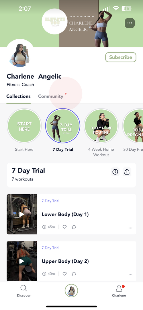 Charlene Angelic App - Fitness Coach